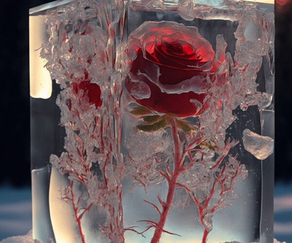 ArtStation - frozen rose | Artworks