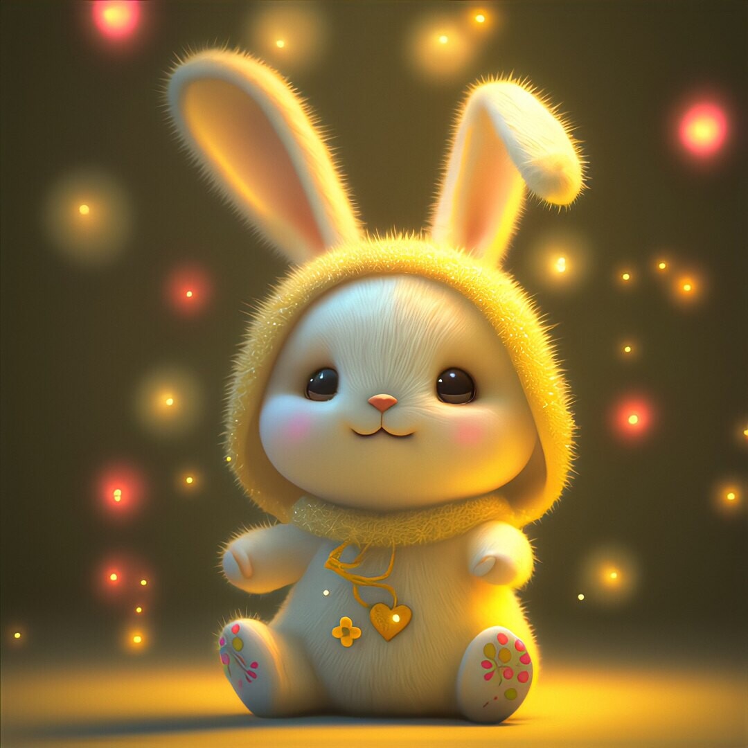 ArtStation - glowing bunny | Artworks