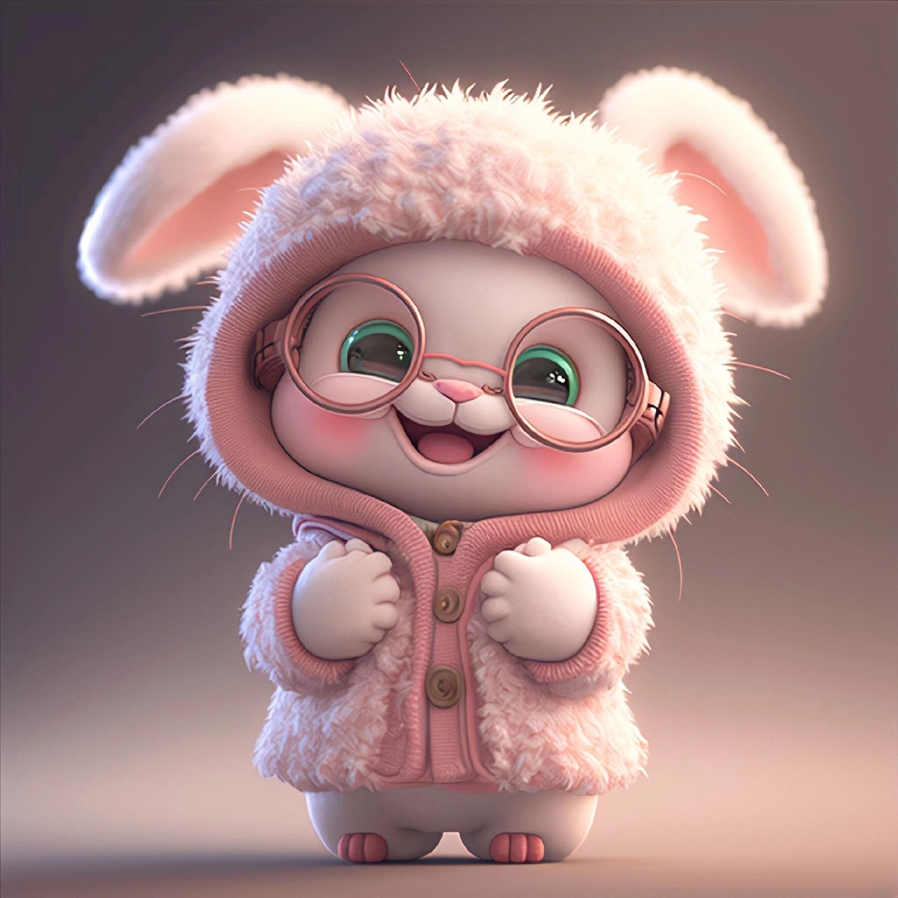ArtStation - cute pink bunny | Artworks