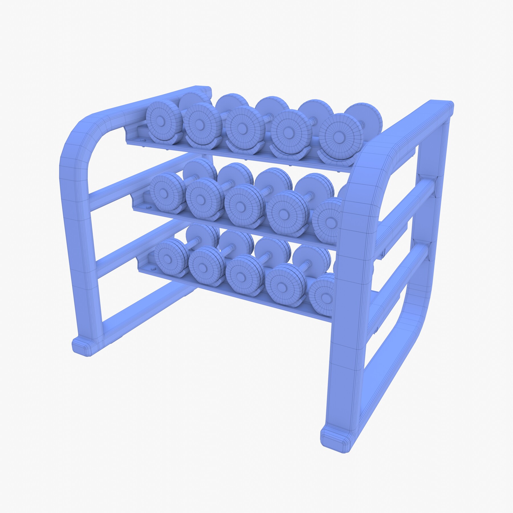 ArtStation - Dumbbell rack v1 | Game Assets