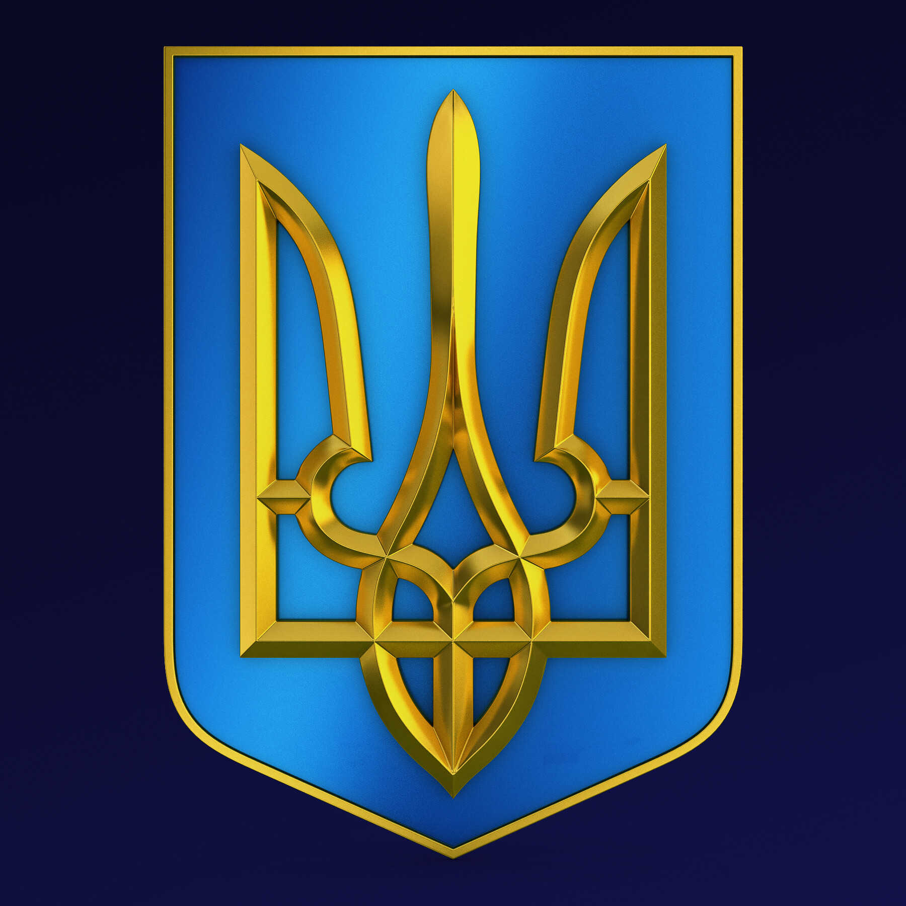 ArtStation - Ukraine State Emblem M 3 | Resources