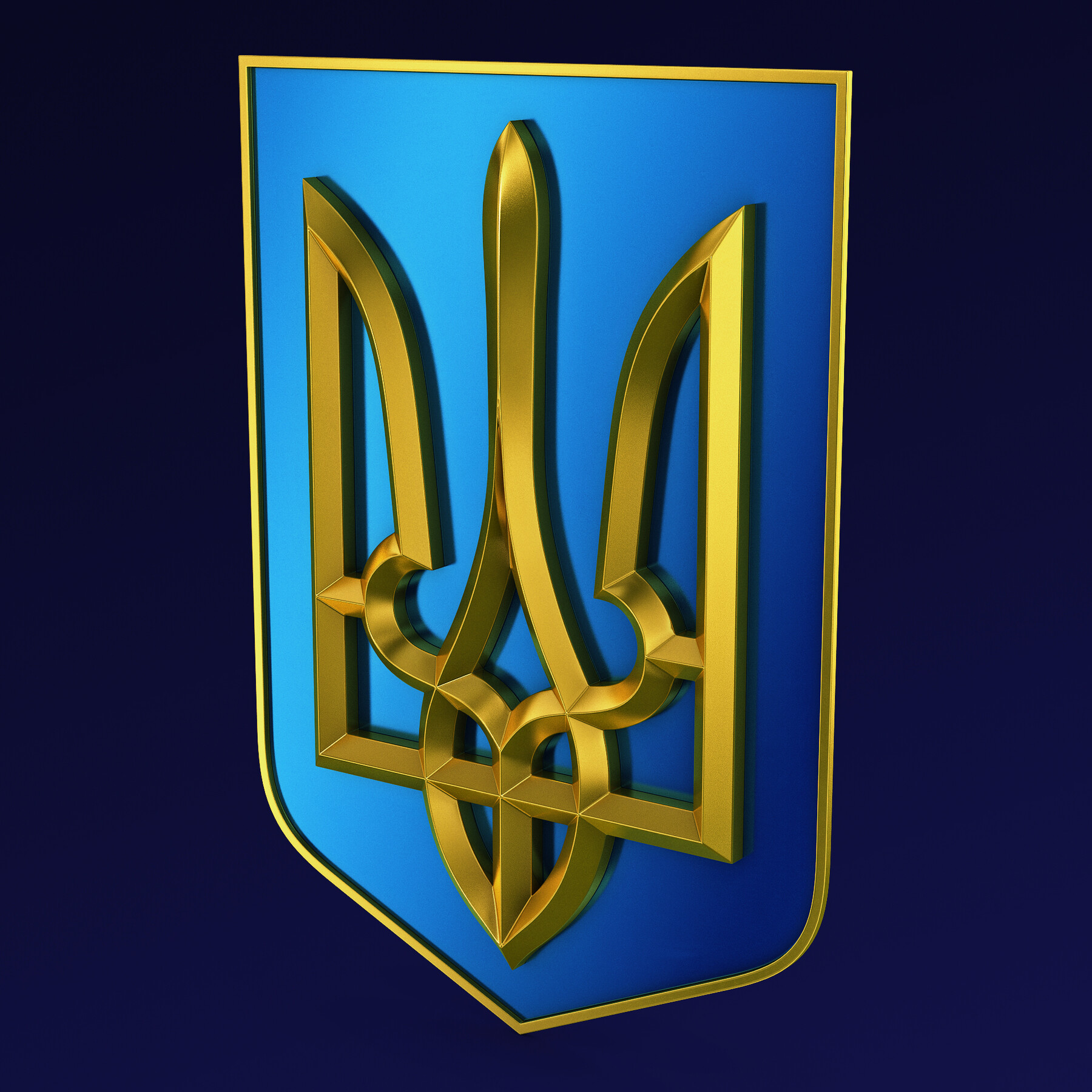 ArtStation - Ukraine State Emblem M 3 | Resources