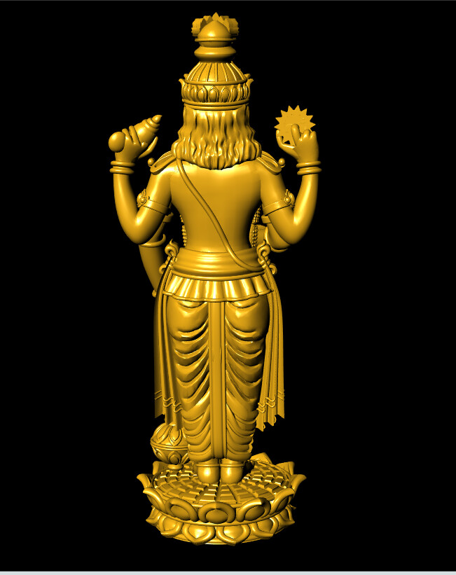 ArtStation - laxmi narayan 3d file | narayan 3d file | vishnu narayan ...