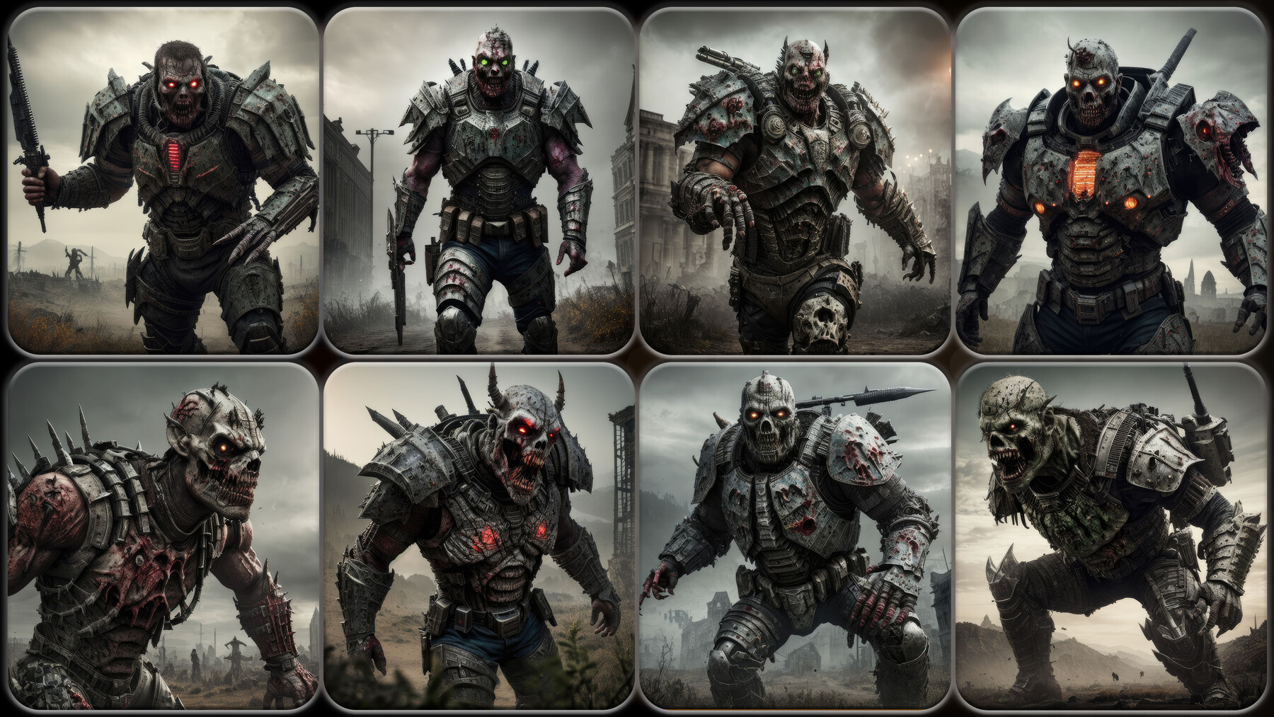 ArtStation - 200 Realistic Zombie Warriors Reference Pack | 4K | v.2 ...