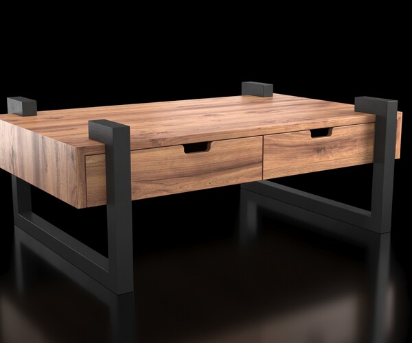 ArtStation - Coffee Table Stained Walnut | Resources