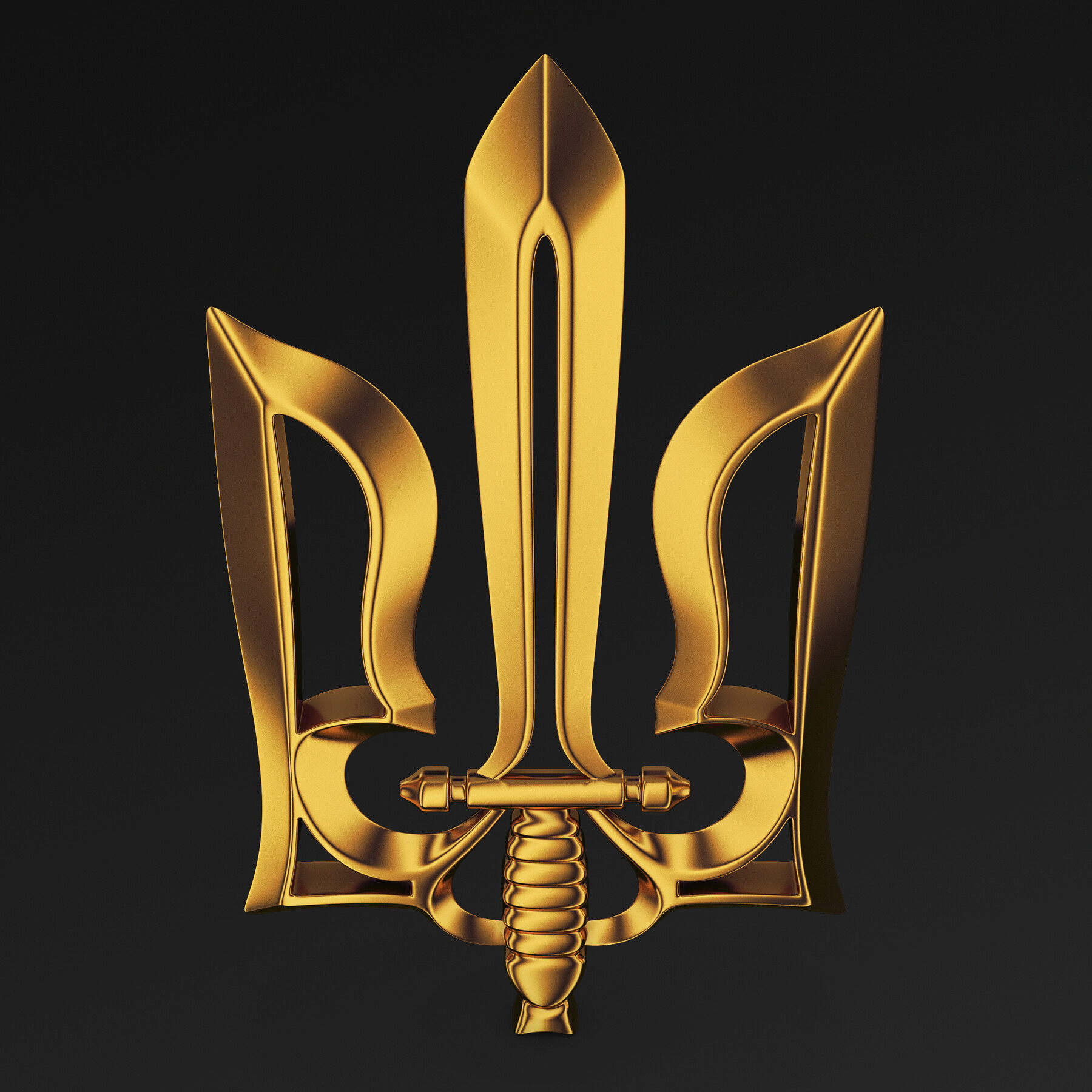 ArtStation - Stylized Ukrainian Tryzub M 1 | Resources