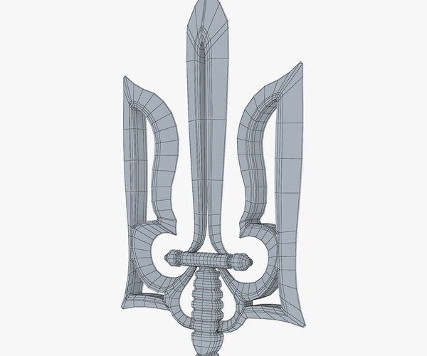 ArtStation - Stylized Ukrainian Tryzub M 1 | Resources