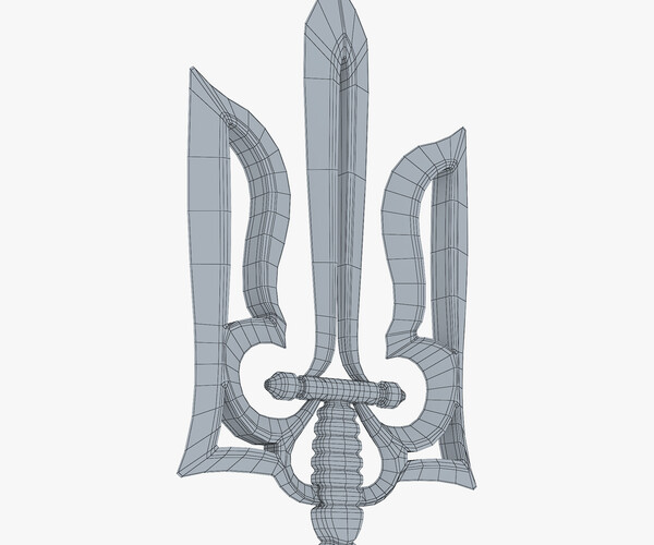 ArtStation - Stylized Ukrainian Tryzub M 1 | Resources