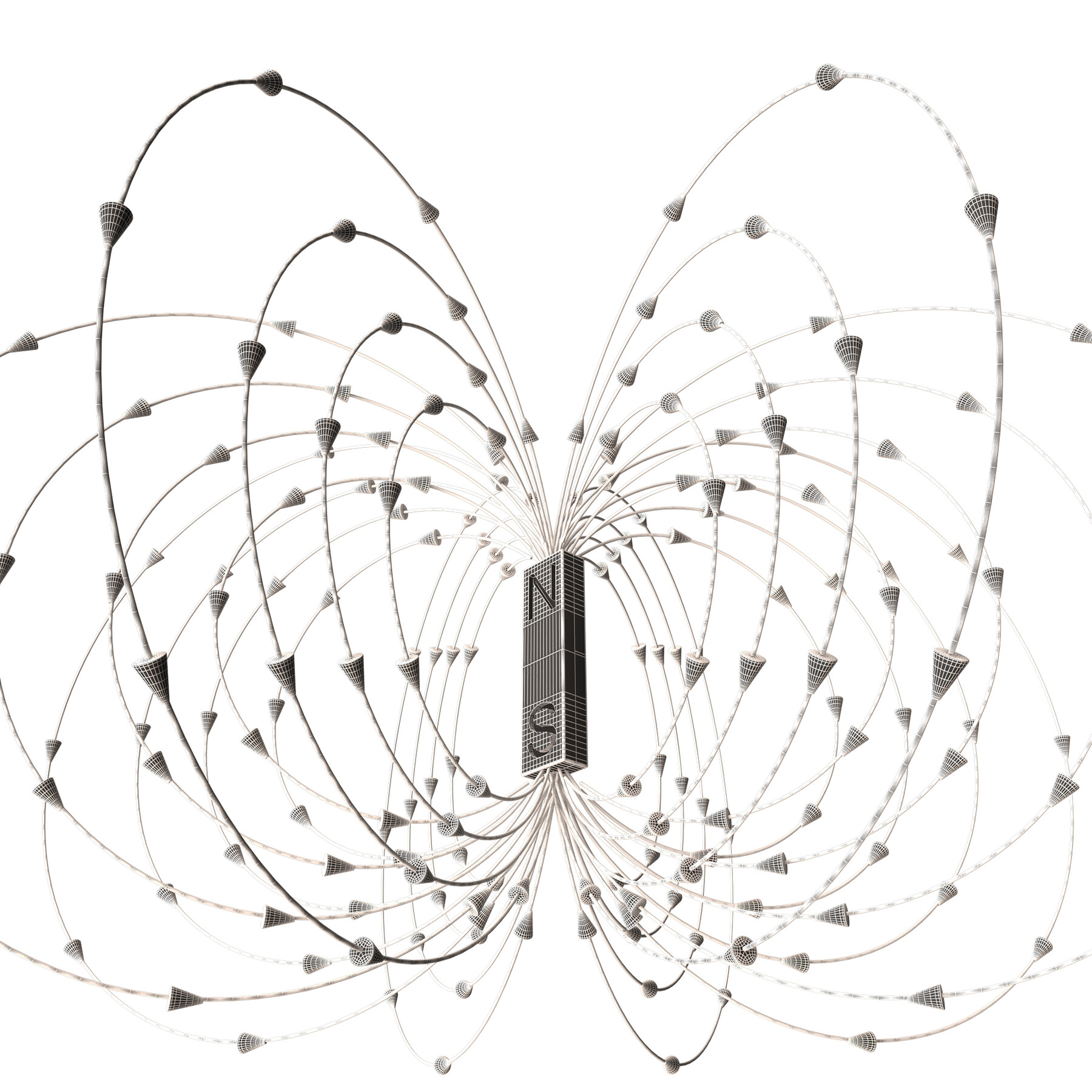 ArtStation - Magnetic Field Rectangle Bar Magnet | Resources