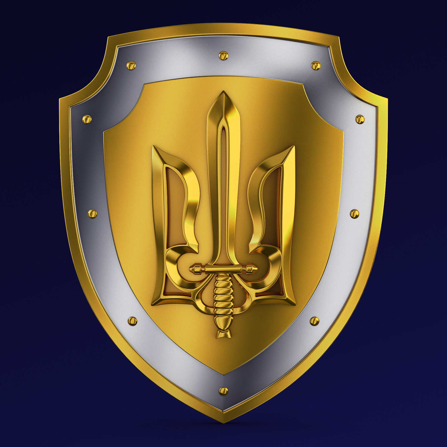 ArtStation - Coat of Arms of Ukraine M 2 | Resources
