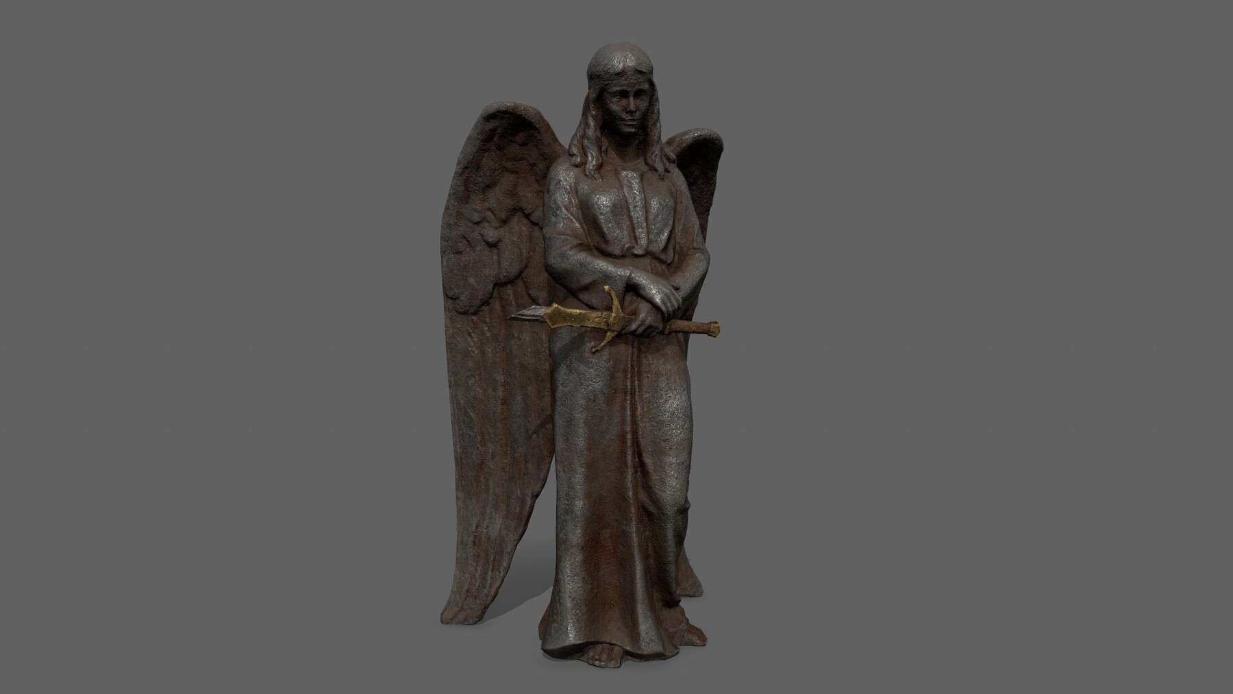ArtStation - Angel Statue 1 | Game Assets
