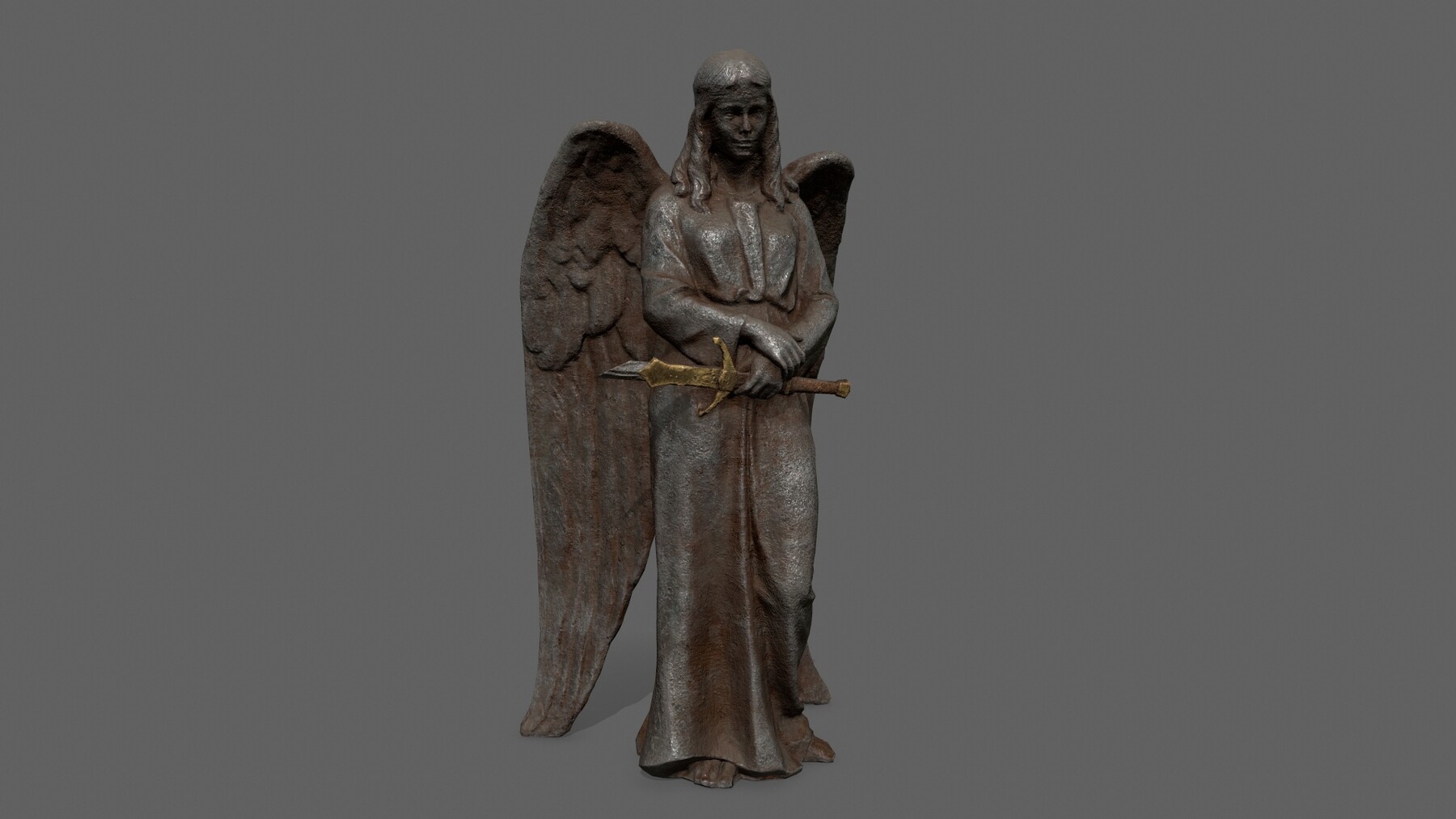 ArtStation - Angel Statue 1 | Game Assets