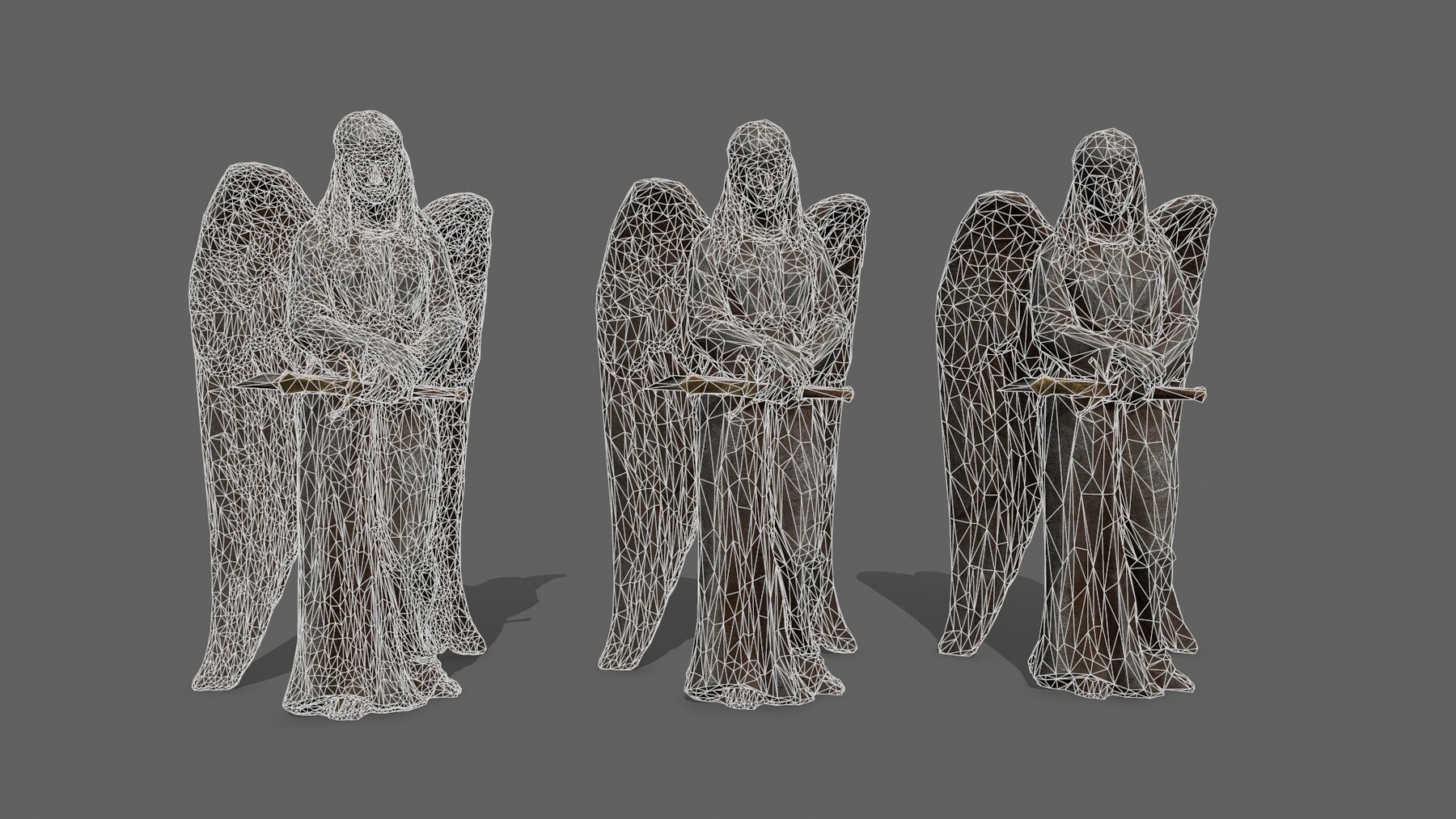 ArtStation - Angel Statue 1 | Game Assets