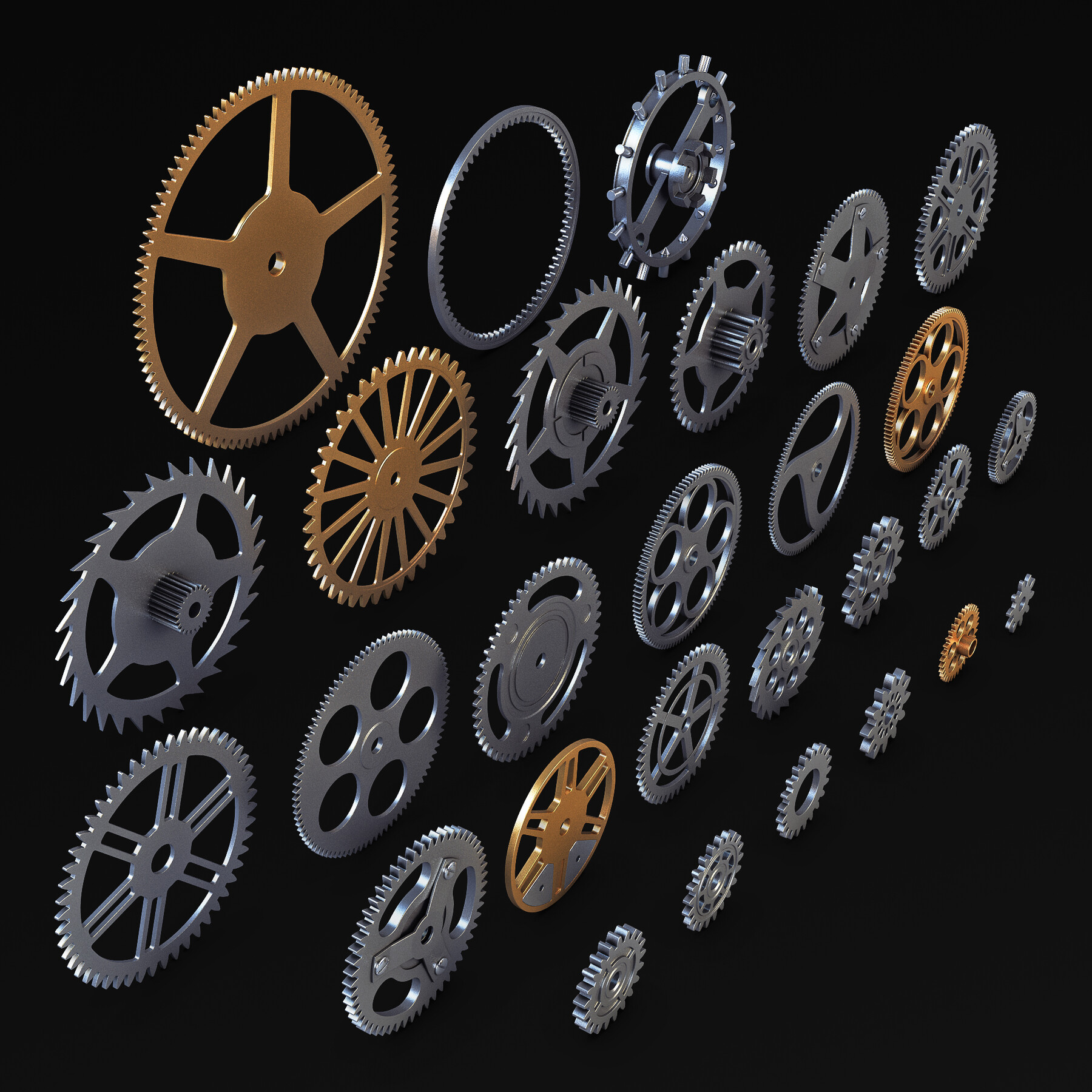 ArtStation - Gears Set v 2 | Resources