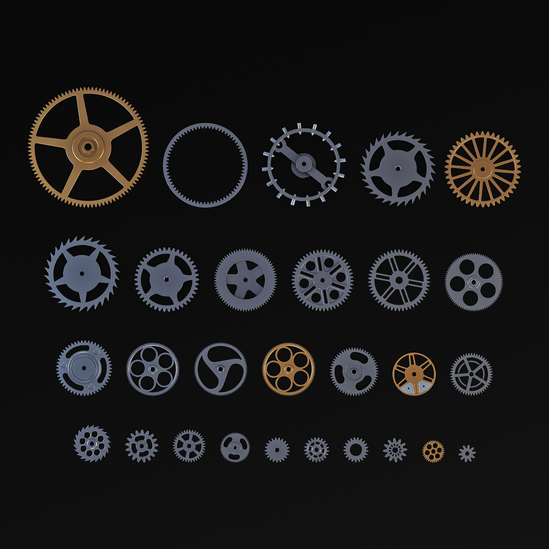 ArtStation - Gears Set v 2 | Resources
