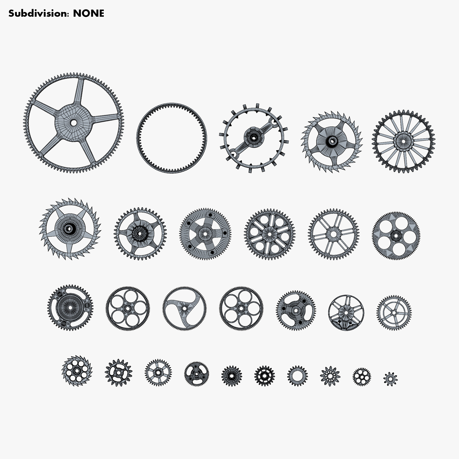 ArtStation - Gears Set v 2 | Resources