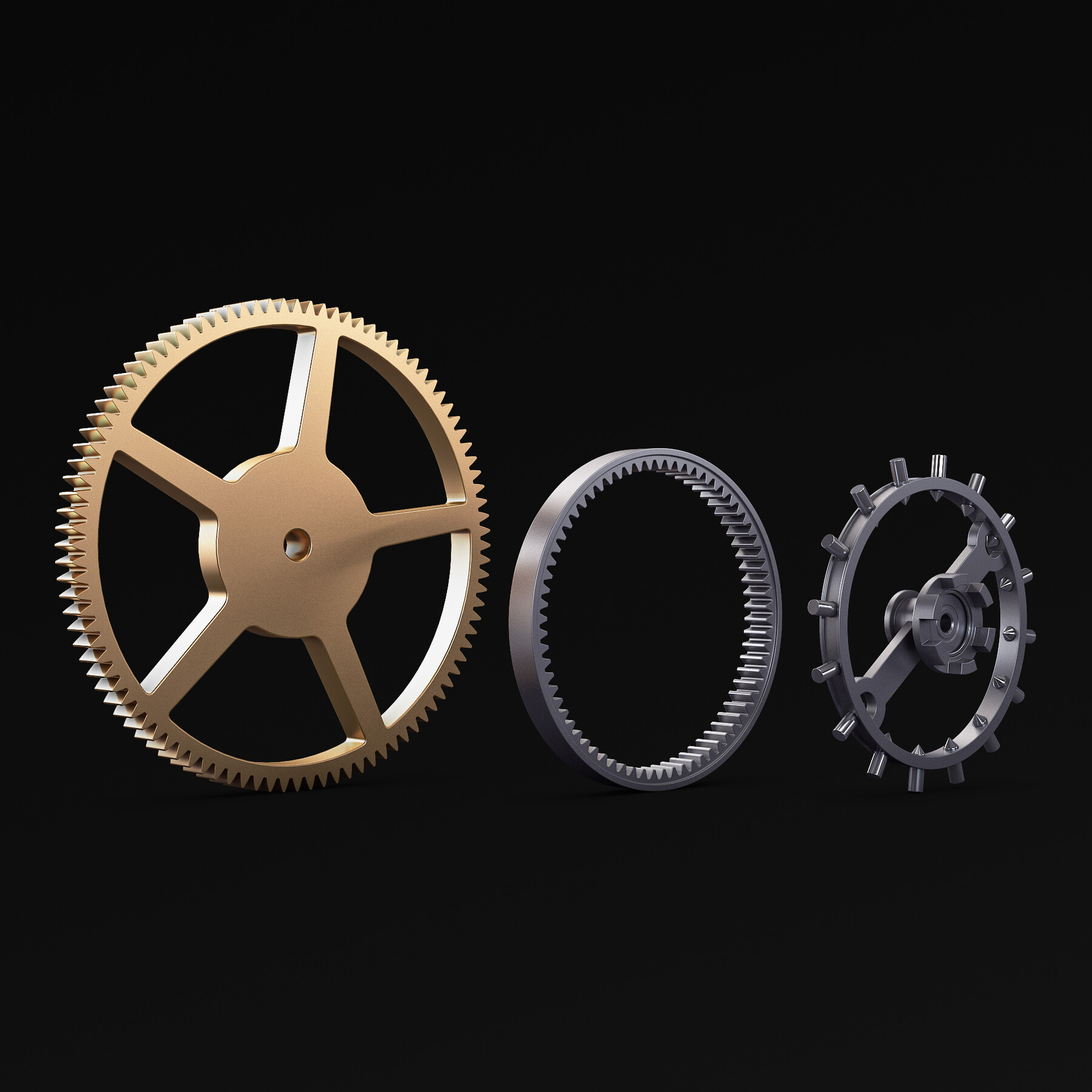 ArtStation - Gears Set v 3 | Resources