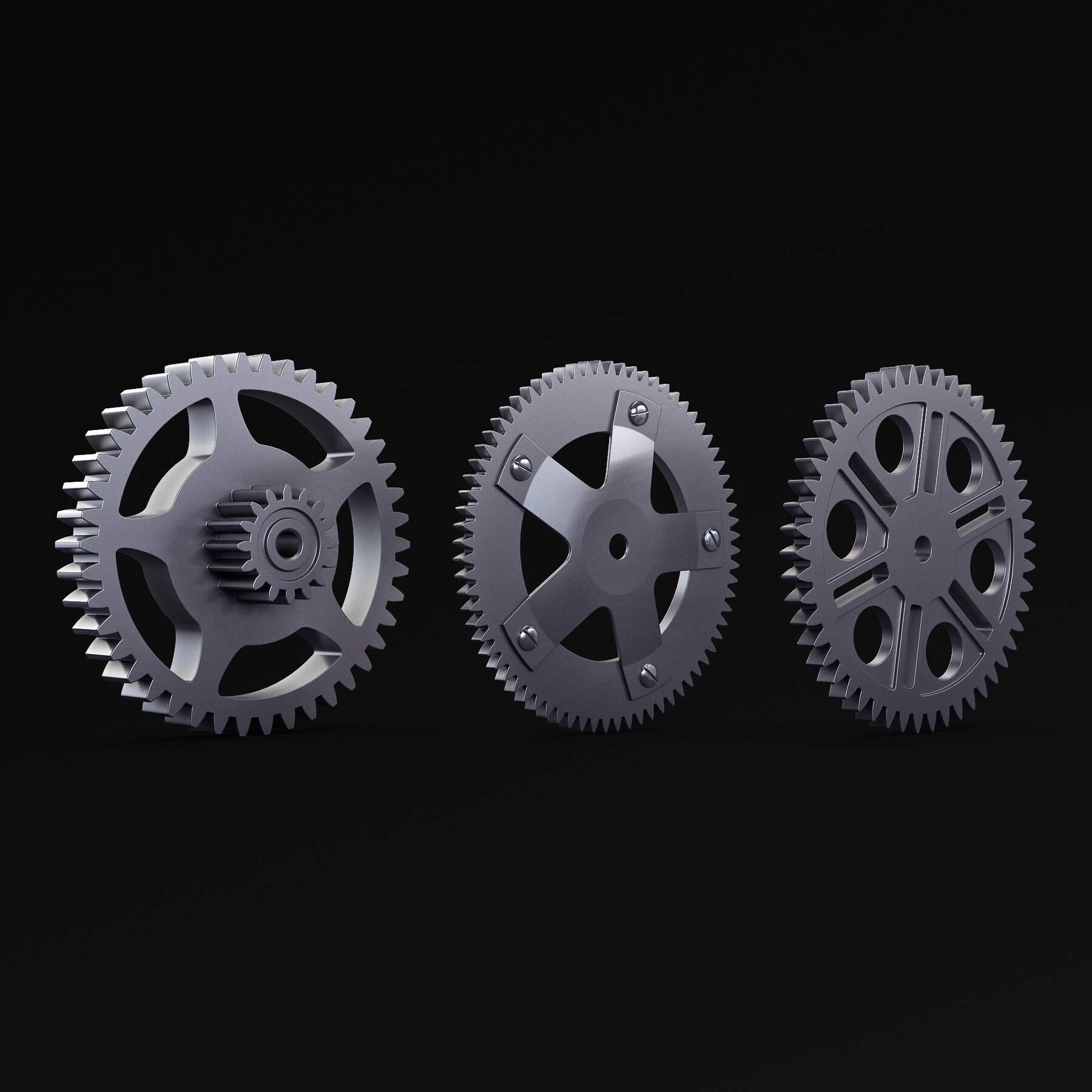 ArtStation - Gears Set v 3 | Resources