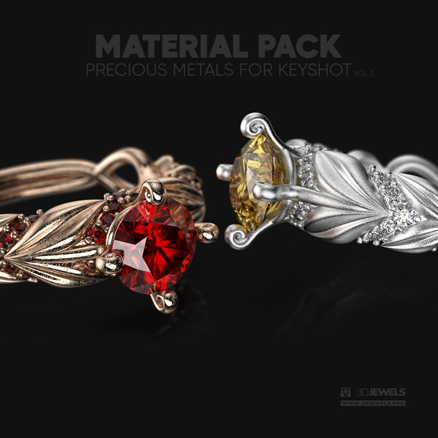ArtStation - Precious Metal Material Pack for KeyShot Rendering | Resources