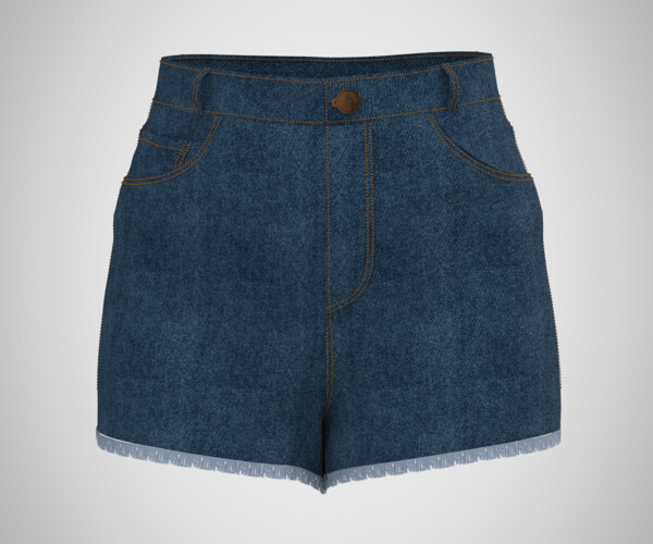 ArtStation - 3D DENIM SHORT / WOMEN | Resources