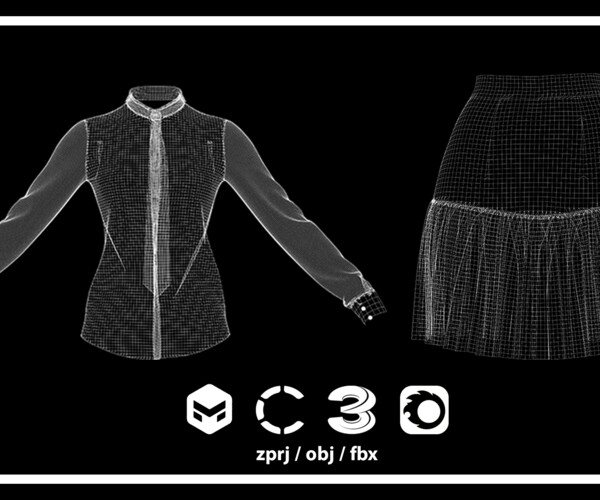 ArtStation - School Uniform | Game Assets