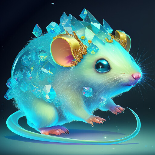 ArtStation - 00000018 "Crystal Pet - Apatite Mouse" | Artworks