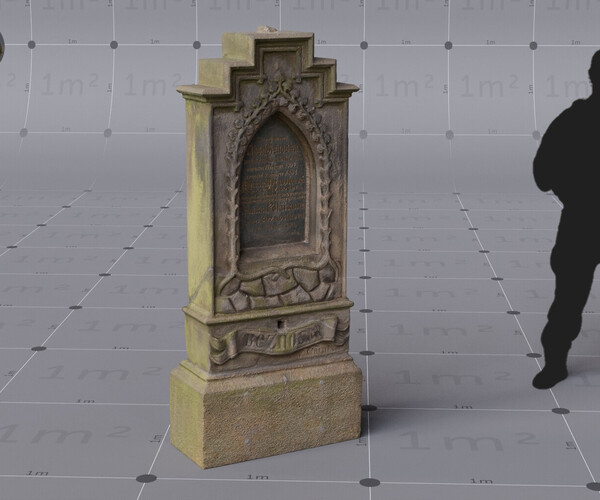 ArtStation - Graveyard Tombstone Frame - high quality, render ready ...