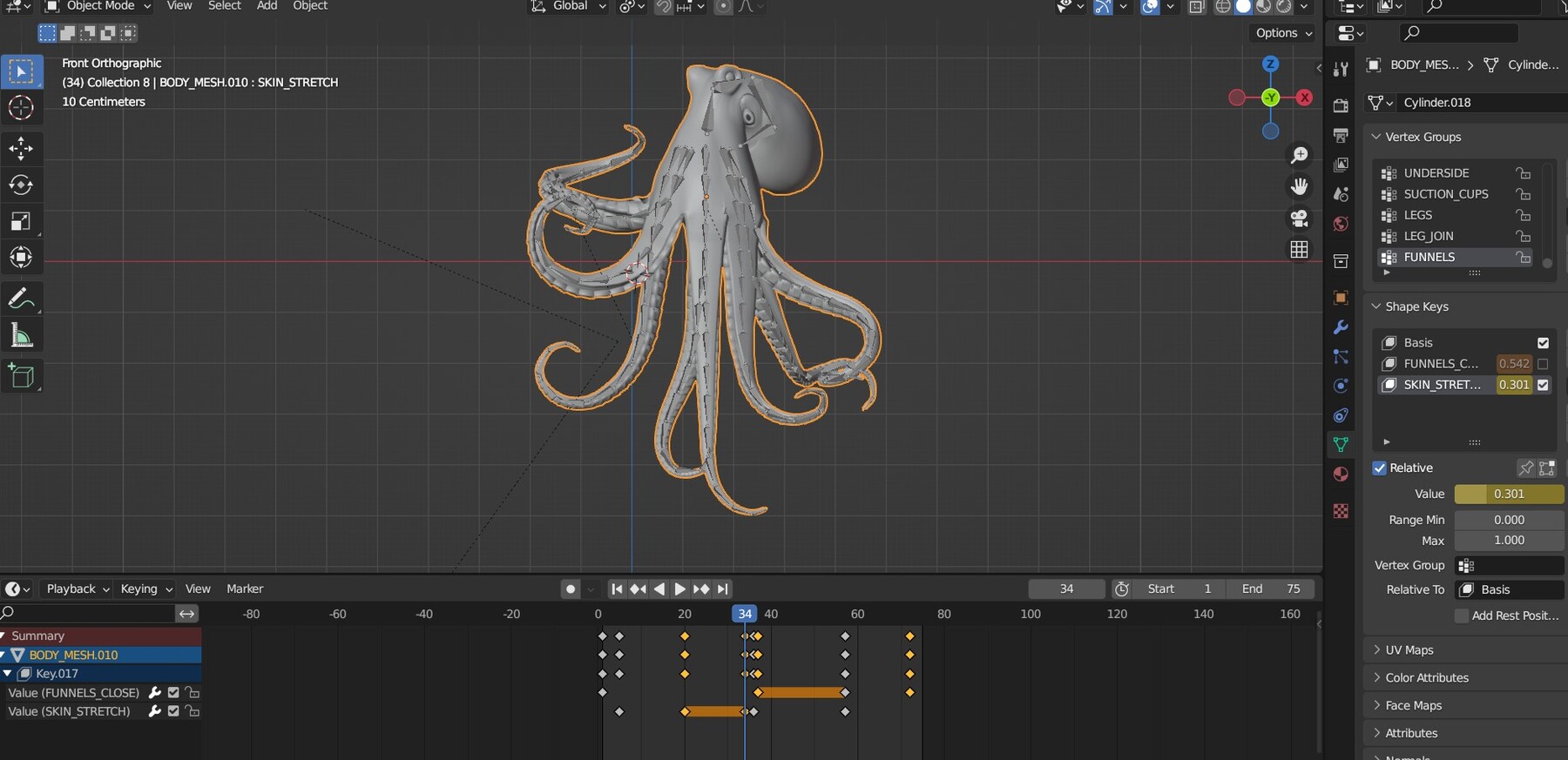 ArtStation - Animated Octopus- Common Octopus | Game Assets