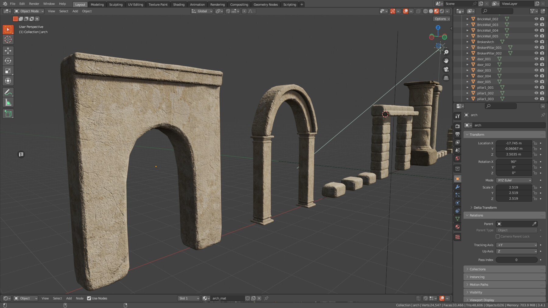 ArtStation - Ancient Ruins Kitbash | Game Assets