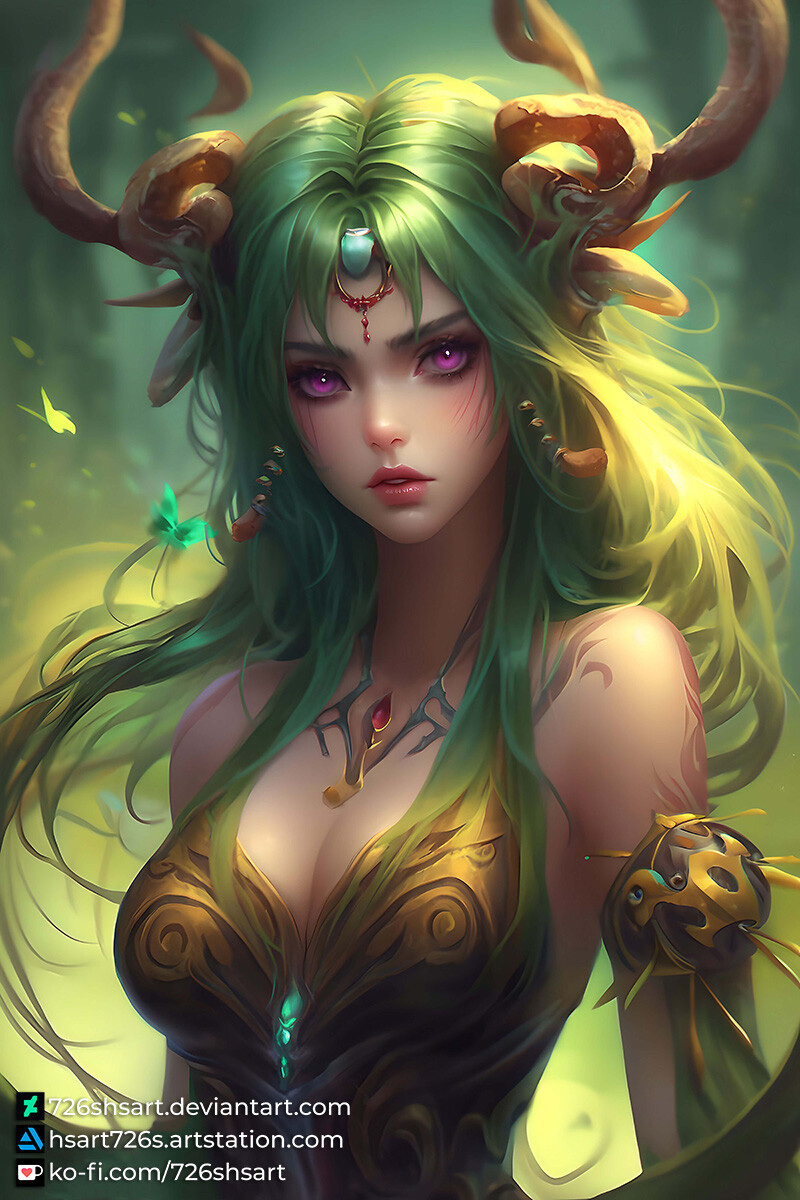 ArtStation - (24) Warden of the forest 3 (Image + Prompt) | Artworks