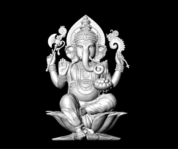 ArtStation - 3d ganesha file3 | 3d ganpati | ganesh cad file | ganesha ...