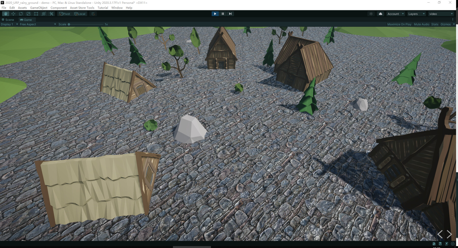 ArtStation - Unity VFX - Rainy Ground | Game Assets