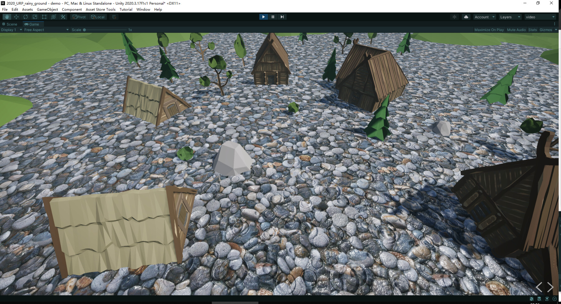 ArtStation - Unity VFX - Rainy Ground | Game Assets