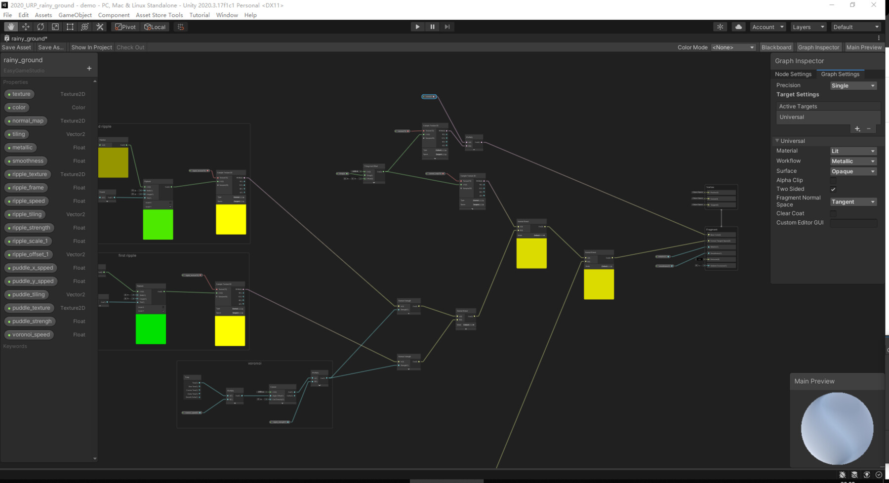 ArtStation - Unity VFX - Rainy Ground | Game Assets