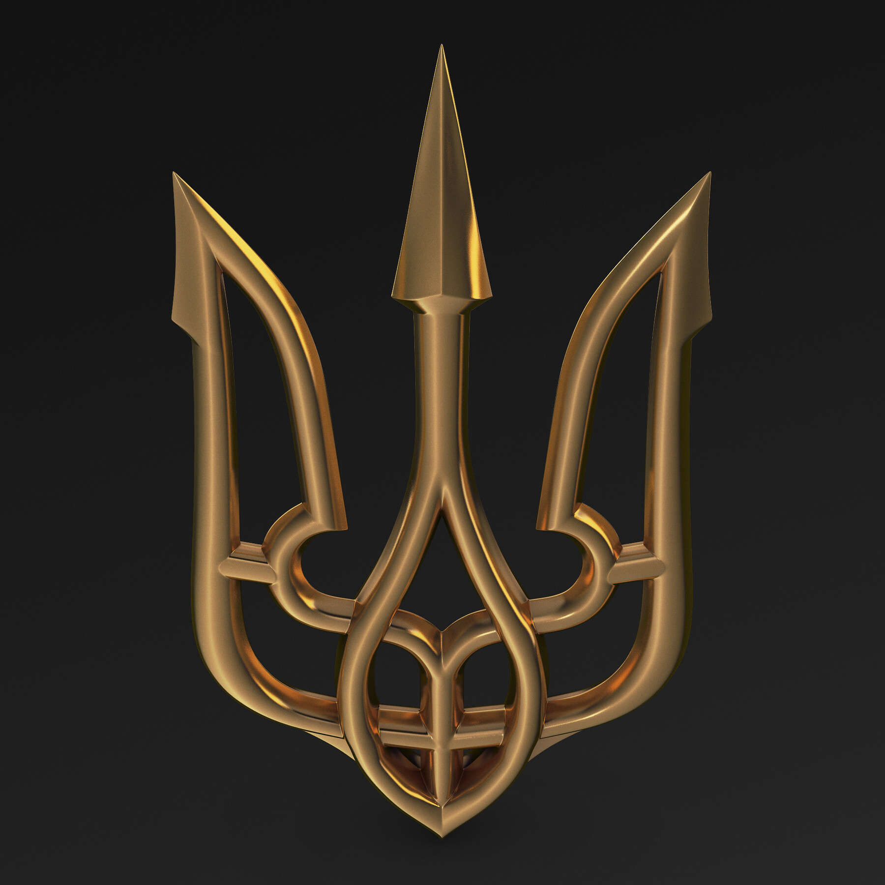 ArtStation - Stylized Ukrainian Tryzub M 2 | Resources