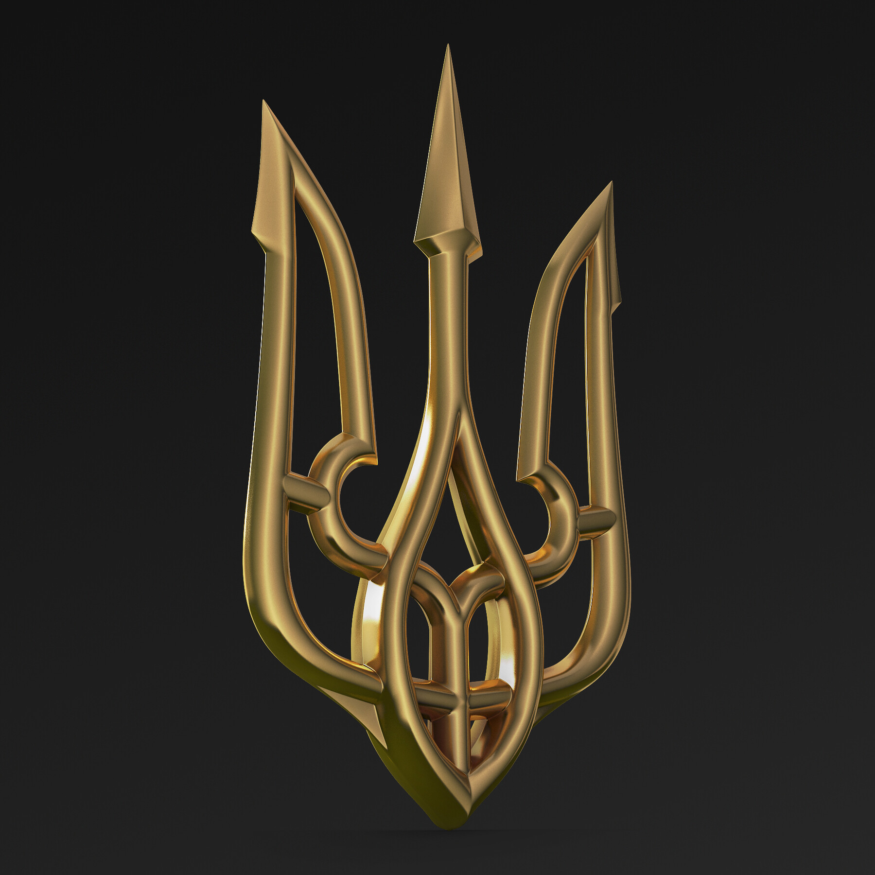 ArtStation - Stylized Ukrainian Tryzub M 2 | Resources