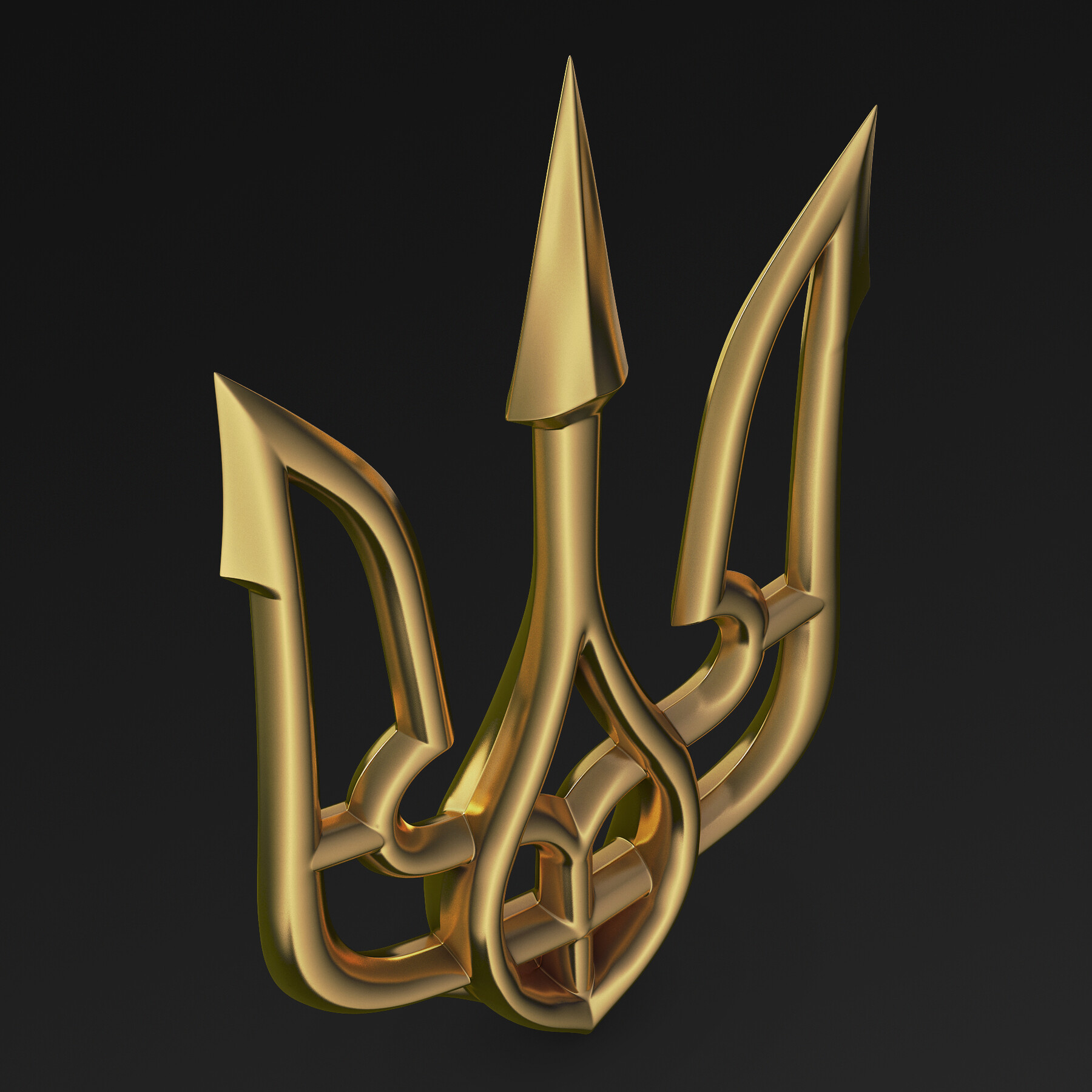 ArtStation - Stylized Ukrainian Tryzub M 2 | Resources