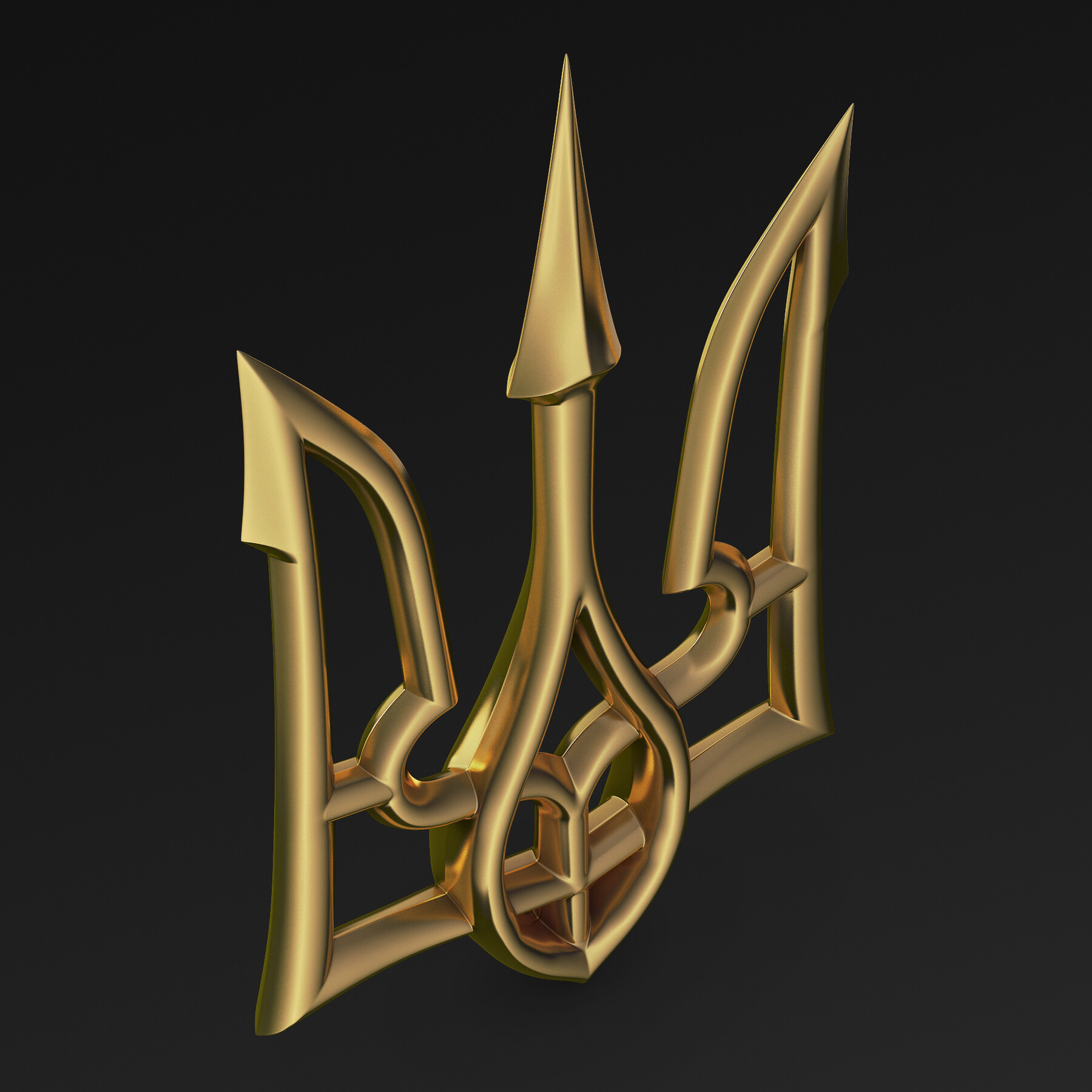 ArtStation - Stylized Ukrainian Tryzub M 3 | Resources