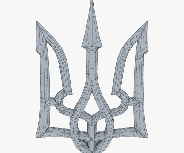 ArtStation - Stylized Ukrainian Tryzub M 3 | Resources