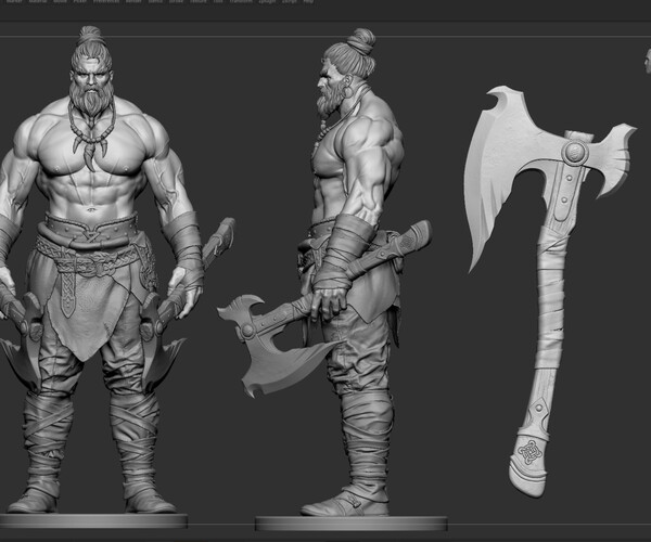 ArtStation - Barbarian - highpoly model | Resources