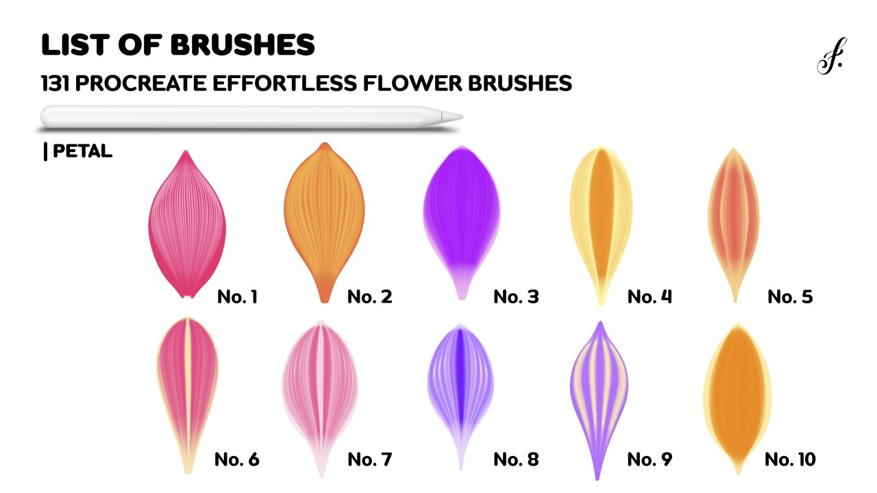 ArtStation - Procreate Flowers | 131 Procreate Effortless Flower ...