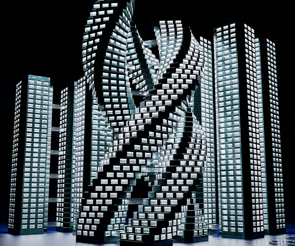 ArtStation - Building 004 - Geometry Nodes Building Generator for ...