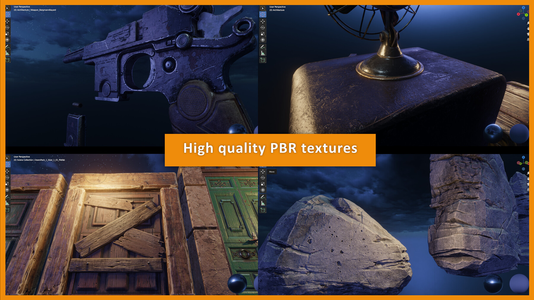 ArtStation - Old Village 3d Asset Library for Blender | Resources