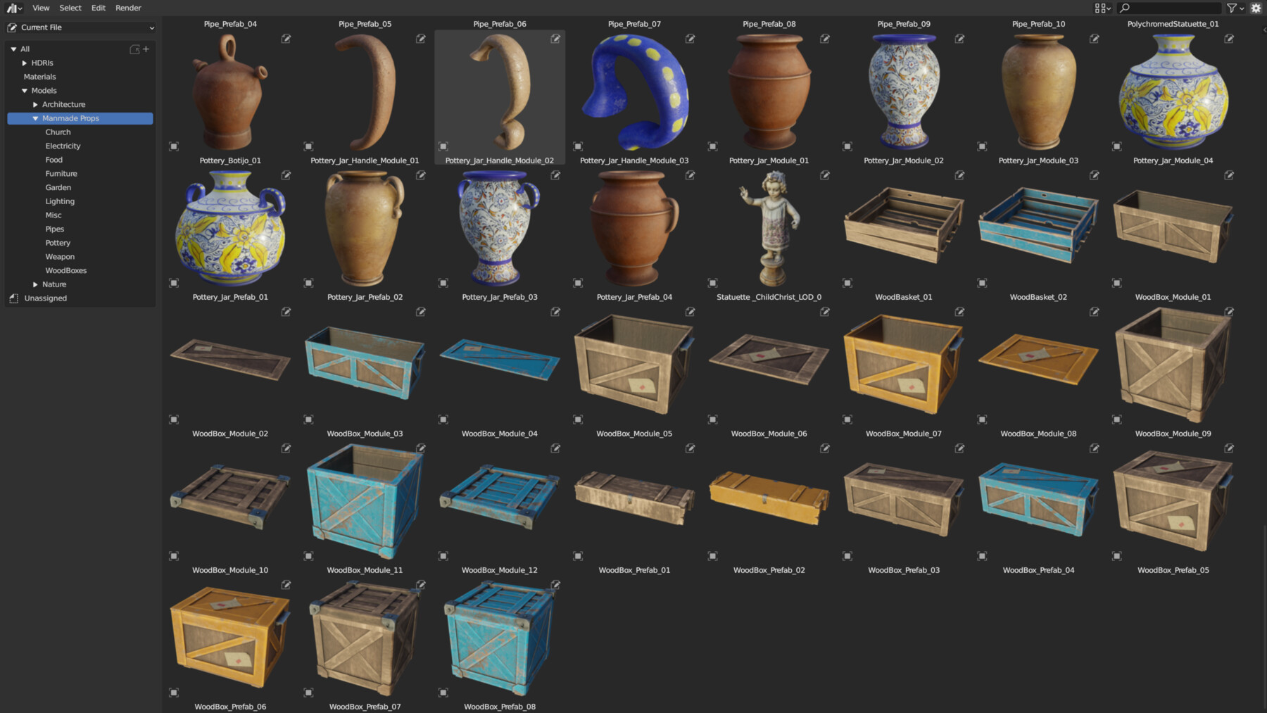 ArtStation - Old Village 3d Asset Library for Blender | Resources