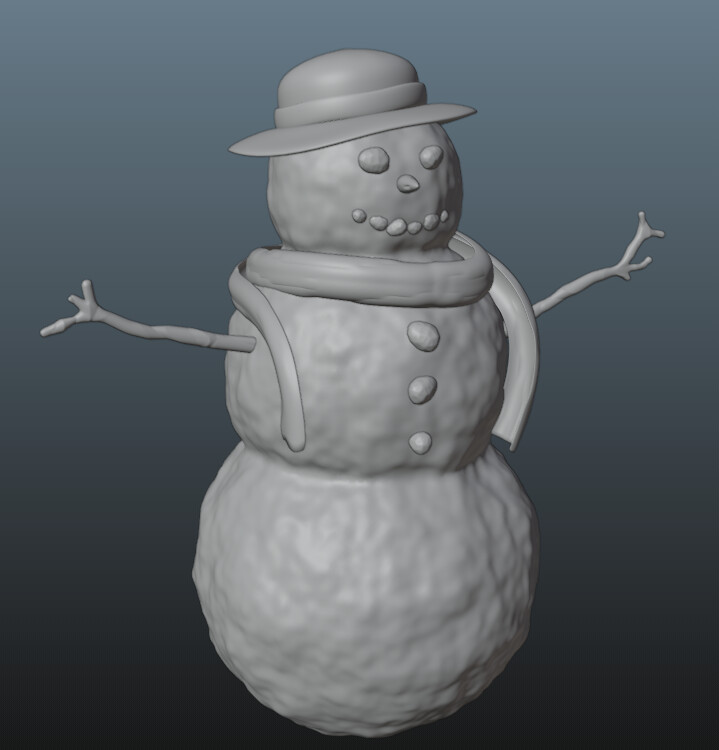 ArtStation - Snowman | Game Assets