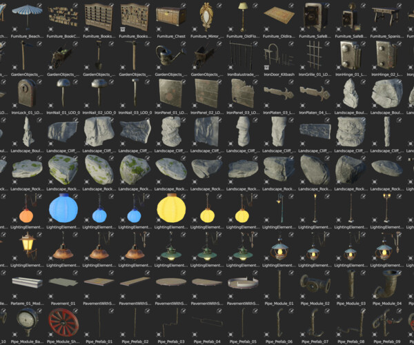 ArtStation - Old Village 3d Asset Library for Blender | Resources