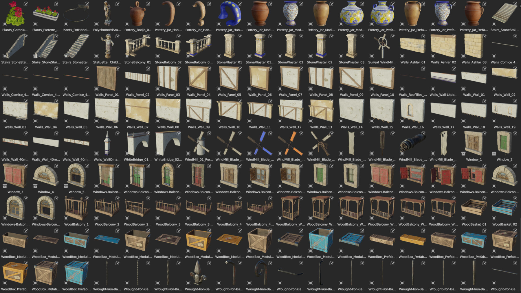 ArtStation - Old Village 3d Asset Library for Blender | Resources