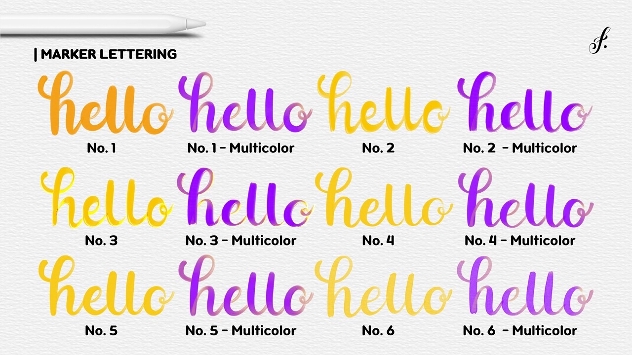 ArtStation - Procreate Brushes Lettering | 146 Artistic Lettering ...