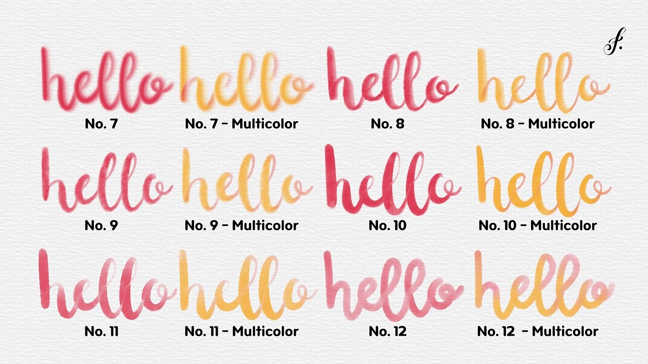 ArtStation - Procreate Brushes Lettering | 146 Artistic Lettering ...