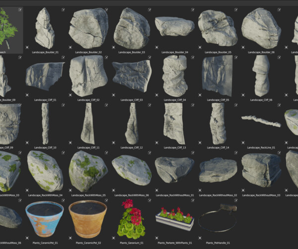 ArtStation - Old Village 3d Asset Library for Blender | Resources